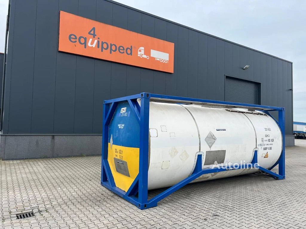 Welfit Oddy 20FT ISO, 24.930L / 1-COMP / T11 / valid 5Y/CSC-inspection till rezervoar-kontejner 20 stopa