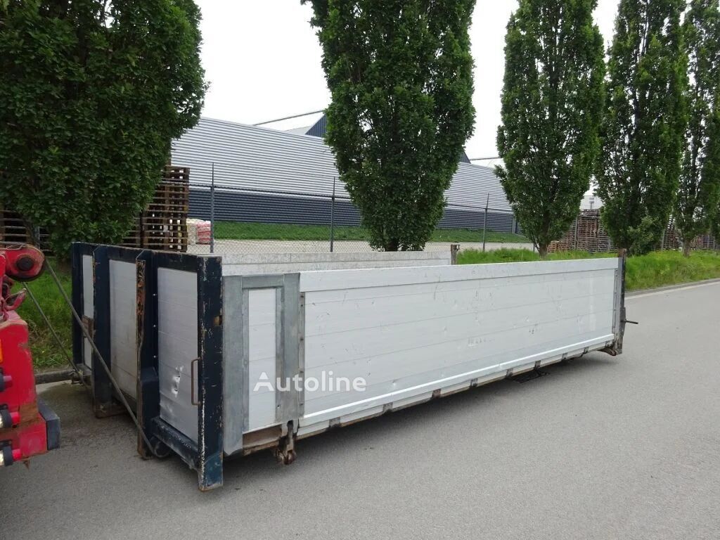 All-in CONTAINERBAK MET HYDAULISCHE KLEPPEN / OPRIJ KLEP !! karoserija s ravnom platformom