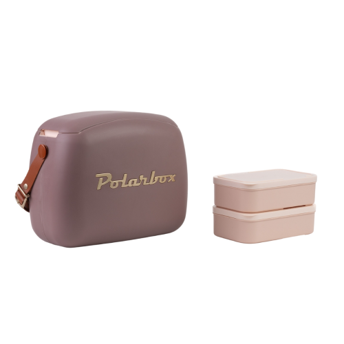 Frižider piknik polarbox maroon-gold 6l