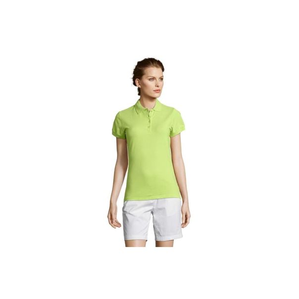 PEOPLE ženska polo majica sa kratkim rukavima - apple green