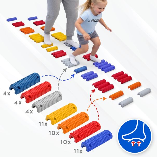 Veliki set 42+12 elemenata, prevencija i korekcija ravnih stopala - podrška / proizvođač EP3075454