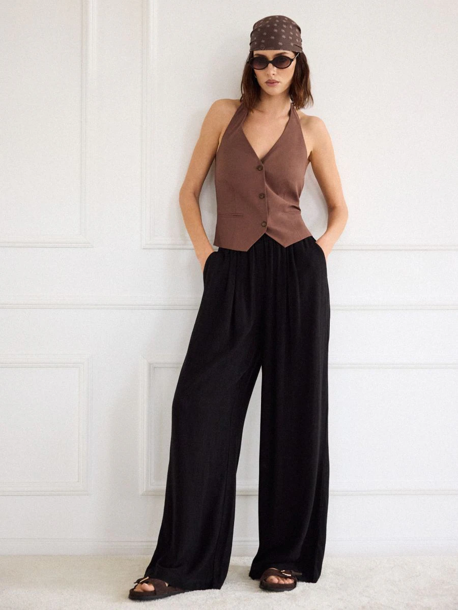 Wide leg pantalone