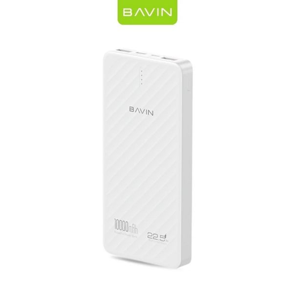 BAVIN Power Bank 10000mAh 22.5W, bela
