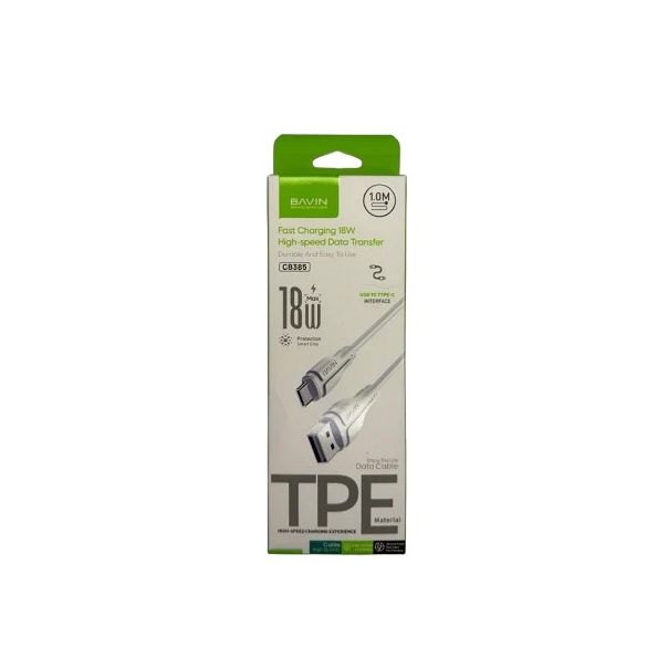 BAVIN kabl CB385 18W 1m type A- Type C, 1m