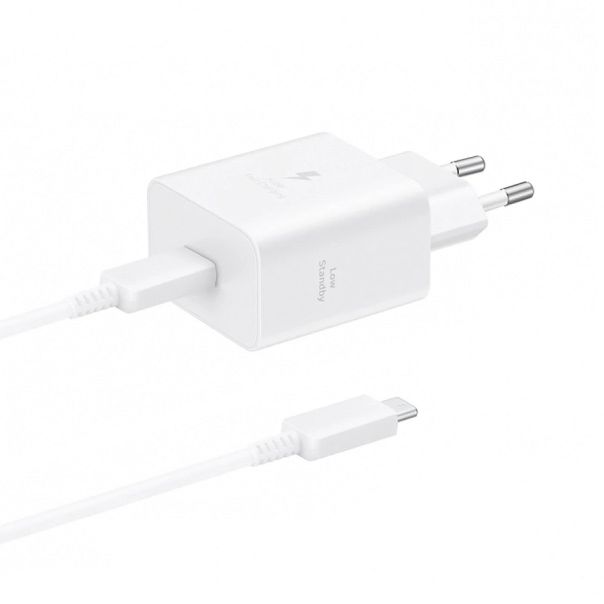 SAMSUNG 45W brzi punjač + kabl Type-C ( EP-T4511 ), bela
