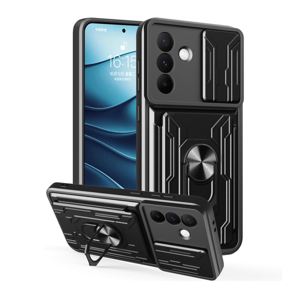 Maska za Samsung A57 5G/ A576B Titan Ring Wallet crna