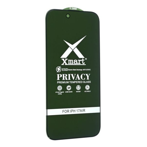 Zastitno staklo Tempered glass X mart 9D Privacy za iPhone 17 Air 6.6