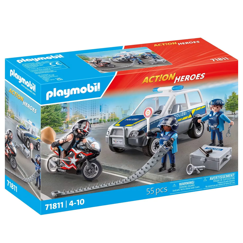 Playmobil Action heroes Policijska potera za beguncem na motoru