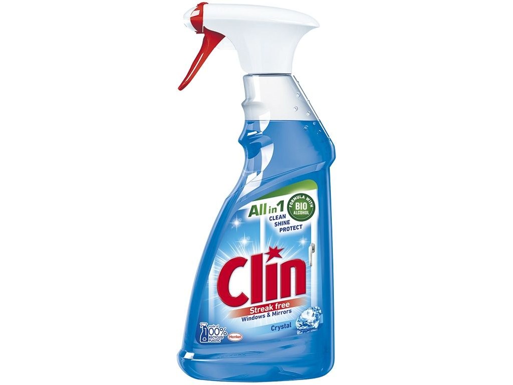 SREDSTVO ZA STAKLA MER CLIN SA PUMPICOM 500ml PLAVI