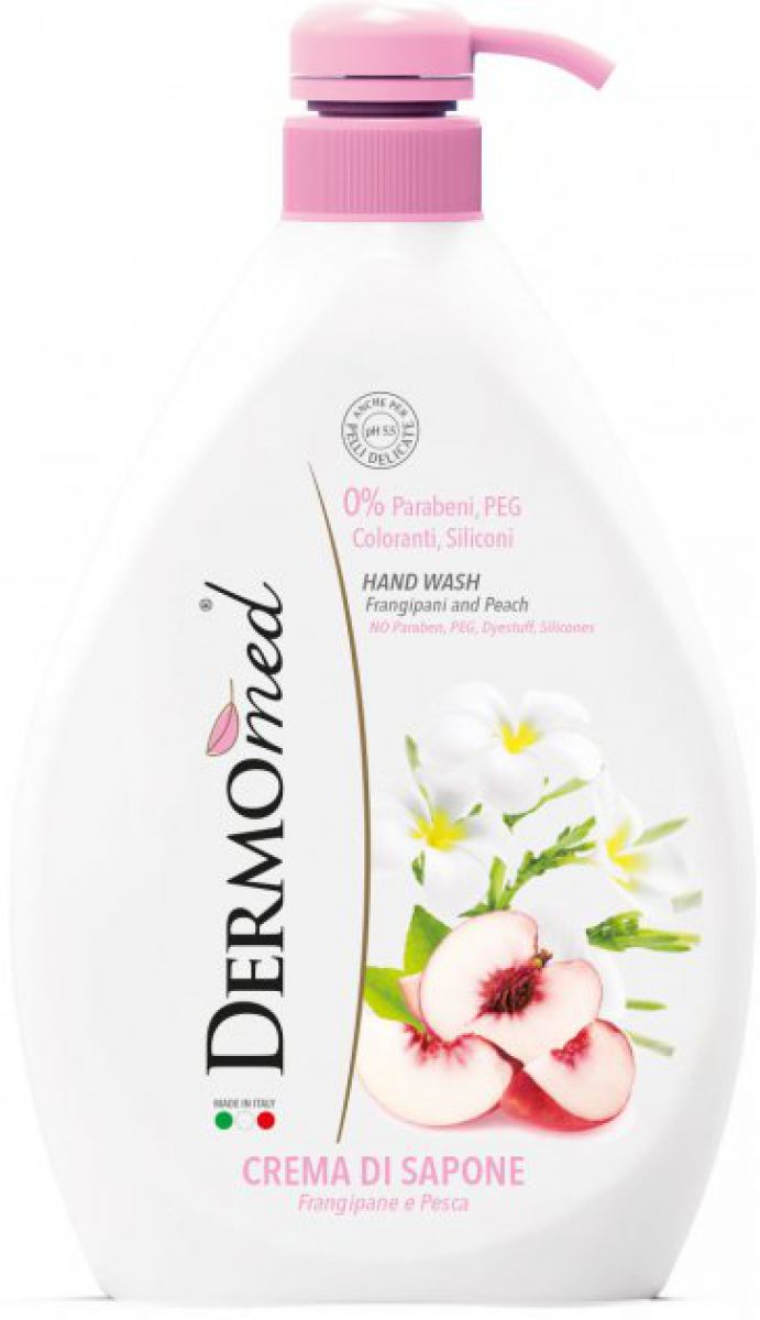 SAPUN TEČNI PUMPICA 1L DERMO FRANGIPANE & PESCA