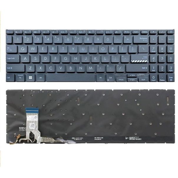 Tastatura za laptop Asus Vivobook Go 15 OLED E1504FA E1504GA mali enter backlight