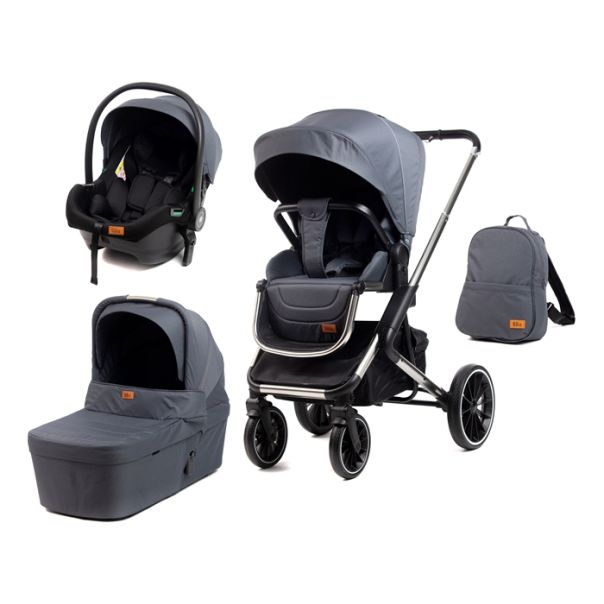 BBO KOLICA ZA BEBE 3u1 (6567) FLEXITRIO - GREY