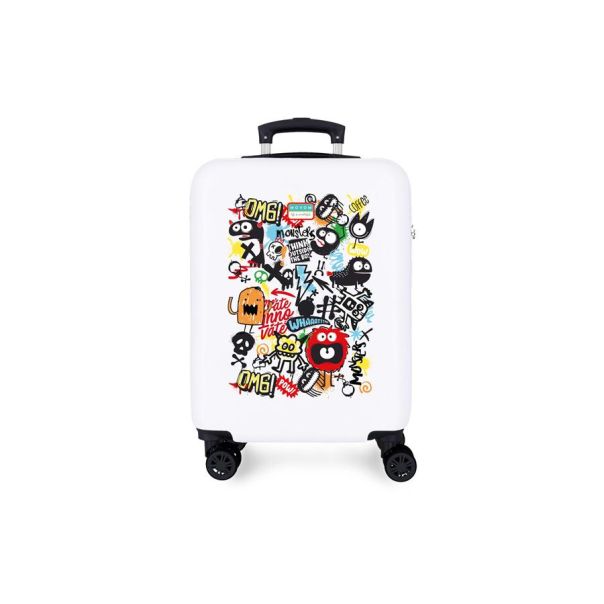MOVOM MONSTERS dečiji kofer 55 cm - bela