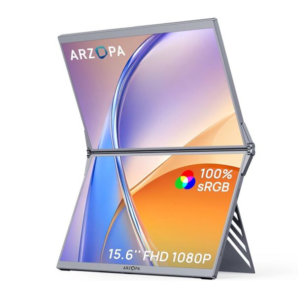 Eksterni prenosni monitor Arzopa E1 (Dual Screen) 2x15,6 inch Grey FHD sRGB100