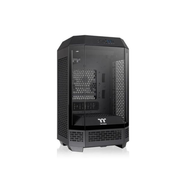 THERMALTAKE Kucište THE TOWER 250 Mini Tower/mini-ITX/kaljeno staklo/bez napajanja/crna