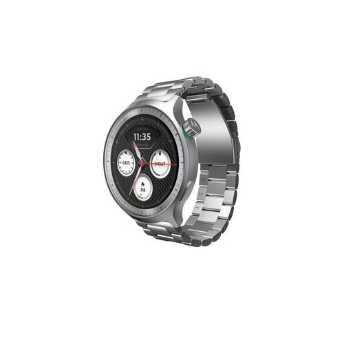 Motorola Moto Watch Matte Silver + Pantone Herbal Garden band