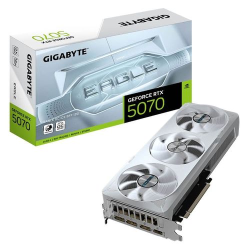 Gigabyte nVidia GeForce RTX 5070 EAGLE ICE 12GB 192bit GV-N5070EAGLEOC ICE-12GD rev. 1.0