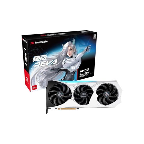 PowerColor Hellhound AMD Radeon RX 9070 XT 16GB GDDR6 RX9070XT 16G-L/OC