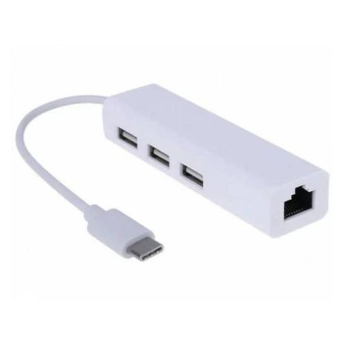 Fast Asia USB 3.1 Tip C na 3x USB 2.0 HUB + RJ45