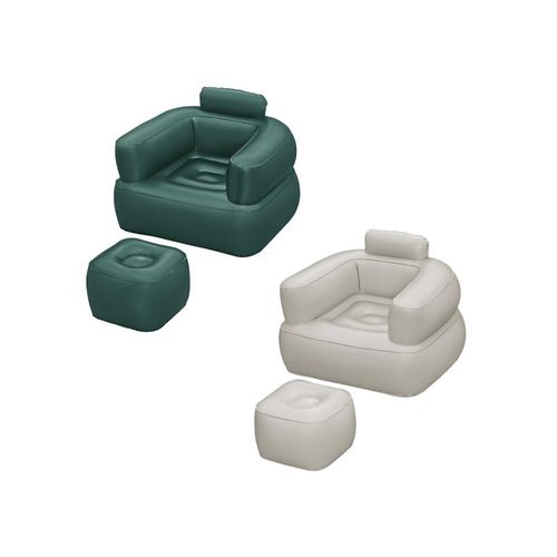 Bestway Comfi Cube fotelja na naduvavanje sa tabureom 107x99x80 cm