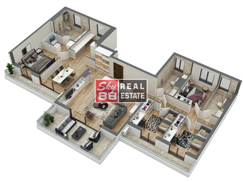 5,0 Vozdovac , Trosarina , lux , nov penthouse ID#2541
549.714 €