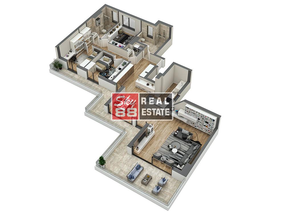 4,0 Vozdovac , Vojvode Stepe , perfektan penthouse , nov ID#2542
523.875 €