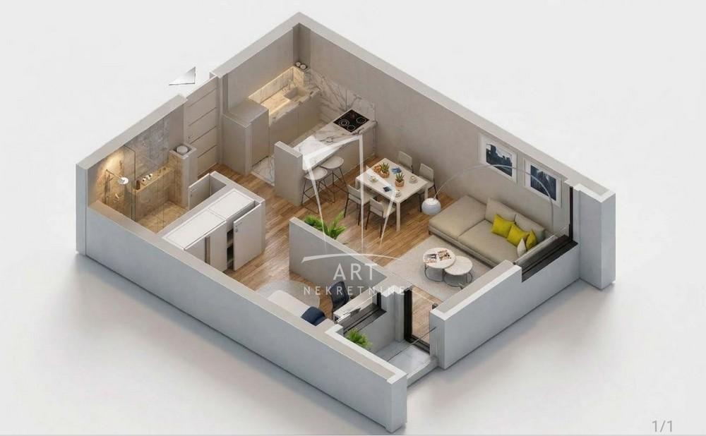 Park Sremčica, 1.5, 46.27m2, 1/2 ID#15275
89.995 €