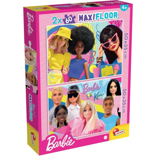 Barbie Slagalice puzzle Maxi 2x60cm Lisciani