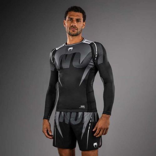 Venum Adrenaline Rashguard Dugi Rukav Crno/Sivi M