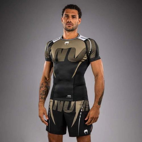 Venum Adrenaline Rashguard Kratki Rukav Crni/Sand XXL