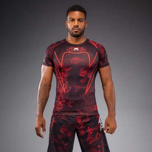 Venum 20th Anniversary Kratki Rukav Rashguard Crno/Crveni XXL