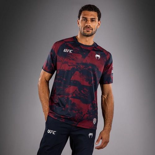 Venum UFC Zenith Authentic Fight Week Dry Tech Majica Camo Burgundy XXL