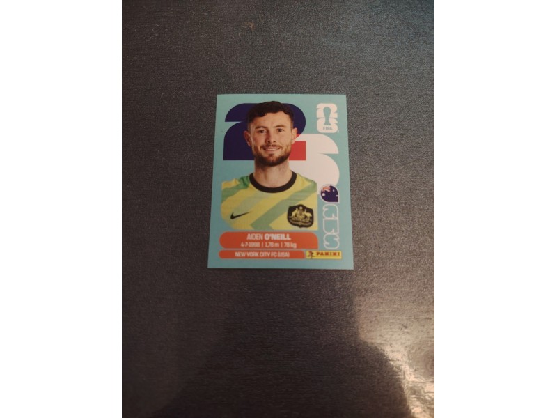 FIFA World Cup 2026 *Panini* AUS. AIDEN O'NEILL * AUS14