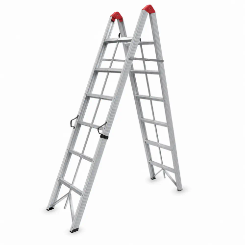 SuperStep Duple Sklopive Štapne Alu Merdevine 2x6 218cm