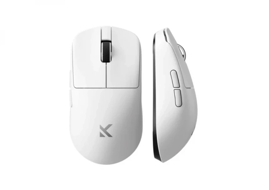 Bežični gaming miš MCHOSE L7 Ultra Plus White /PAW3395/8Hz pooling/Kalih Optical