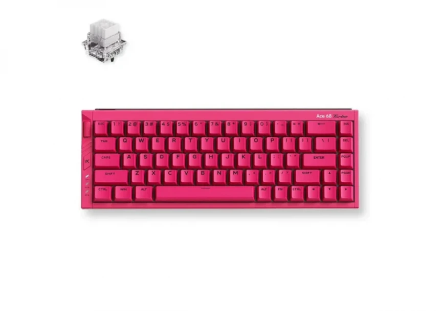 Gaming tastatura MCHOSE Ace 68 Turbo Berry Red/Mount Tai Magnetic switch GT