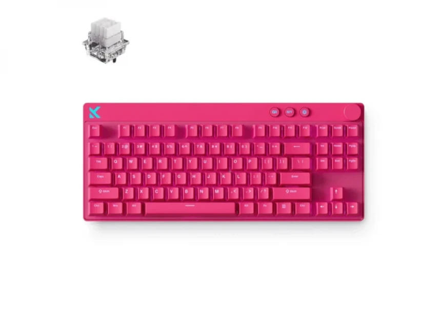 Gaming tastatura MCHOSE Mix 87 Rose Red/Mount Tai Magnetic switch GT