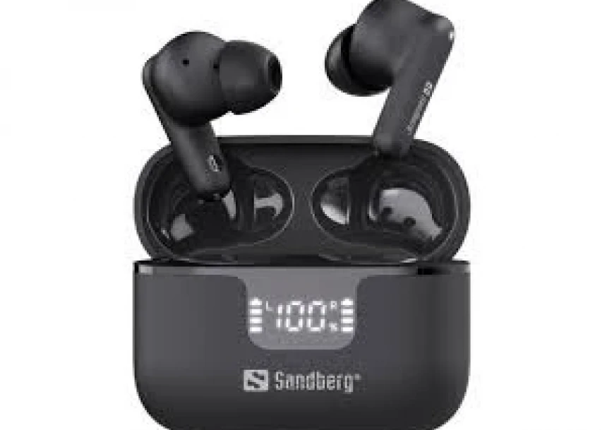 Slušalice TWS Sandberg 126-52 ANC/ENC/Bluetooth/crne