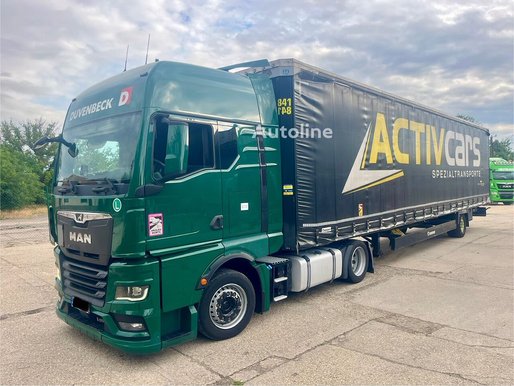 MAN TGX 18.470 TG3 new modell tegljač + poluprikolica s ceradom