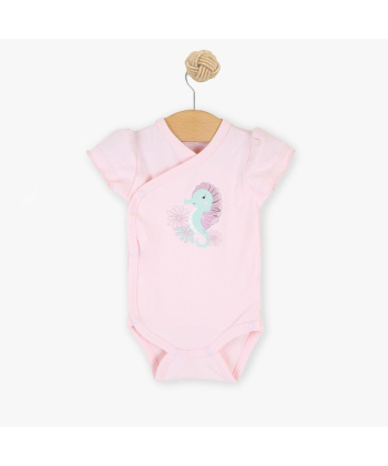 Just Kiddin Baby letnji bodić za devojčice na preklop veličina 56 Floating Fairies Roze