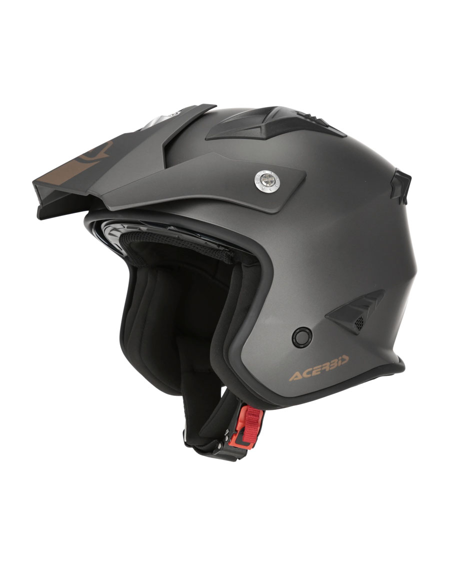Acerbis jet kaciga Aria metallic tamno siva