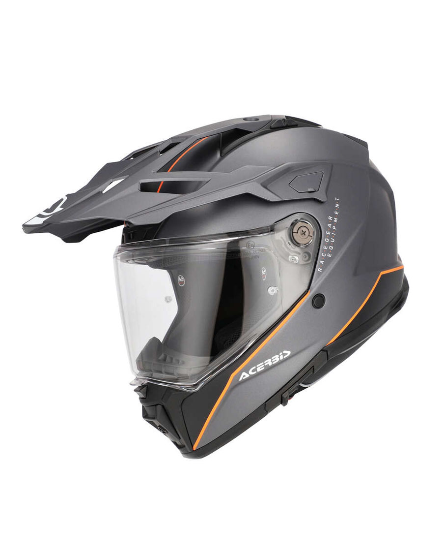 Acerbis kaciga Attack sivo/narandžasta