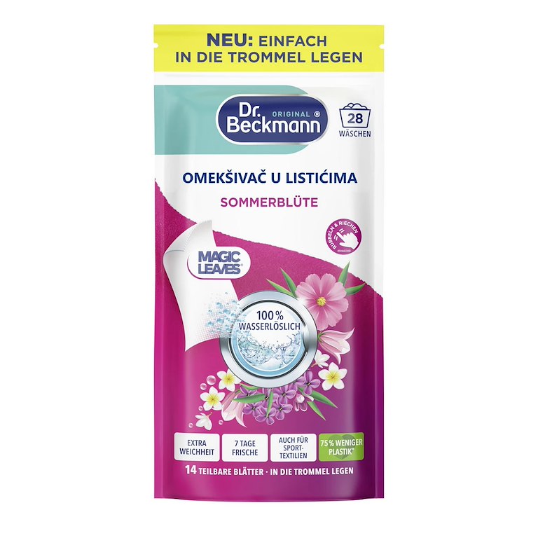 DR.BECKMANN OMEKŠIVAČ ZA VEŠ U LISTIĆIMA SUMMER BLOSSOM 28 KOM