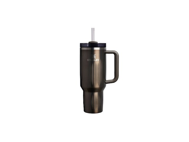 Termos - Stanley, The Quencher H2.0, Fluted, Tumbler, Gunmetal Shine, 1.18 L