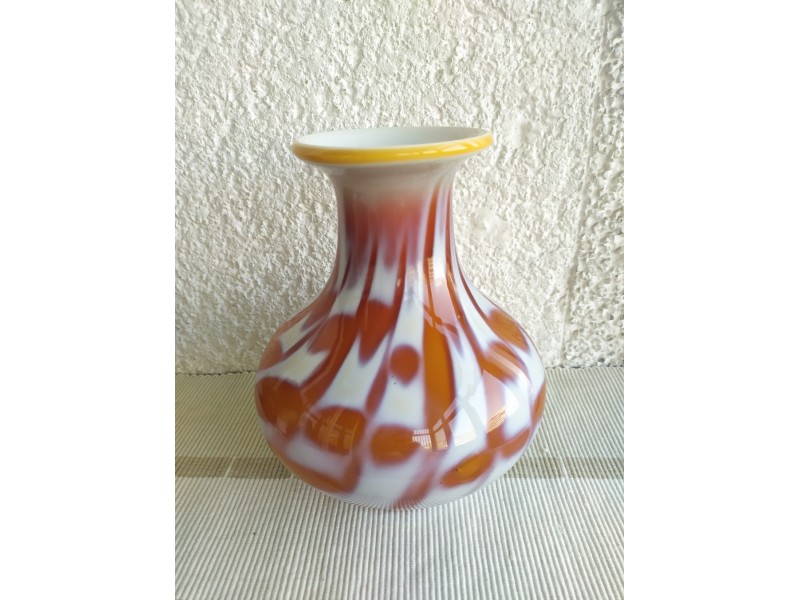 Murano Veća Vazna Boje Ćilibara - 22 cm * Sniženo