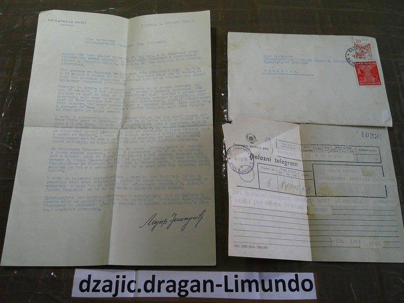 Katedralni oktet Lazar J.Mandić Beograd 4.oktobar 1960