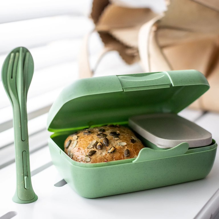 KUTIJA ZA UŽINU SA ESCAJGOM – Lunch box set with cutlery CANDY READY