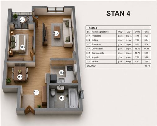 Stara Pazova, Stan, 2.0, 39m2