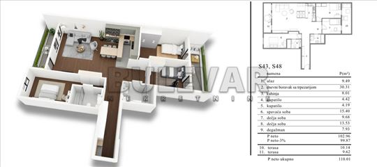Novogradnja u blizini Knjaževačke, 110,01 m2