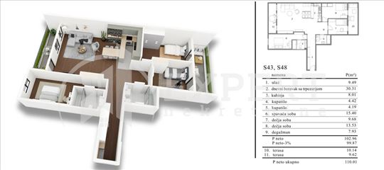 Novogradnja u blizini Knjaževačke, 110,01 m2